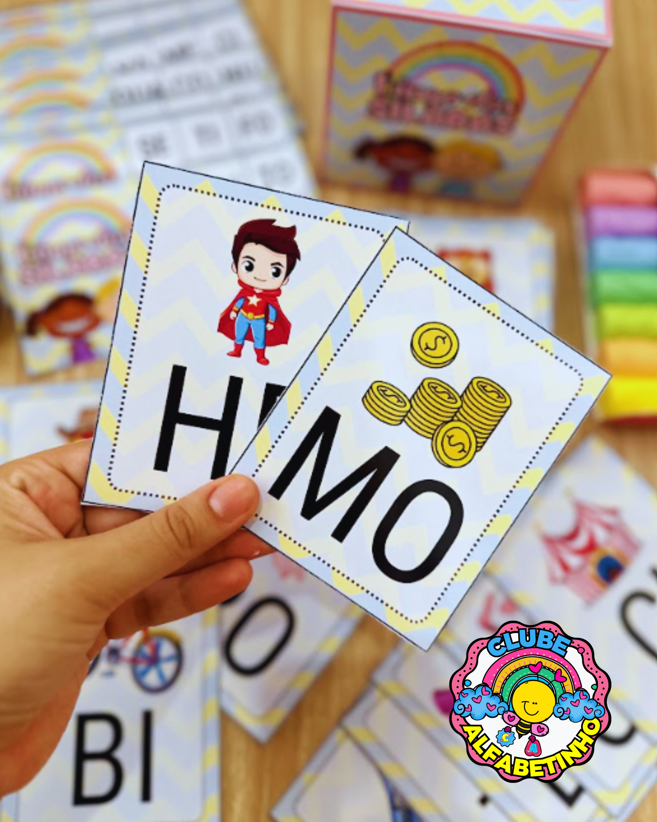 Bingo das Sílabas Simples – Clube Alfabetinho