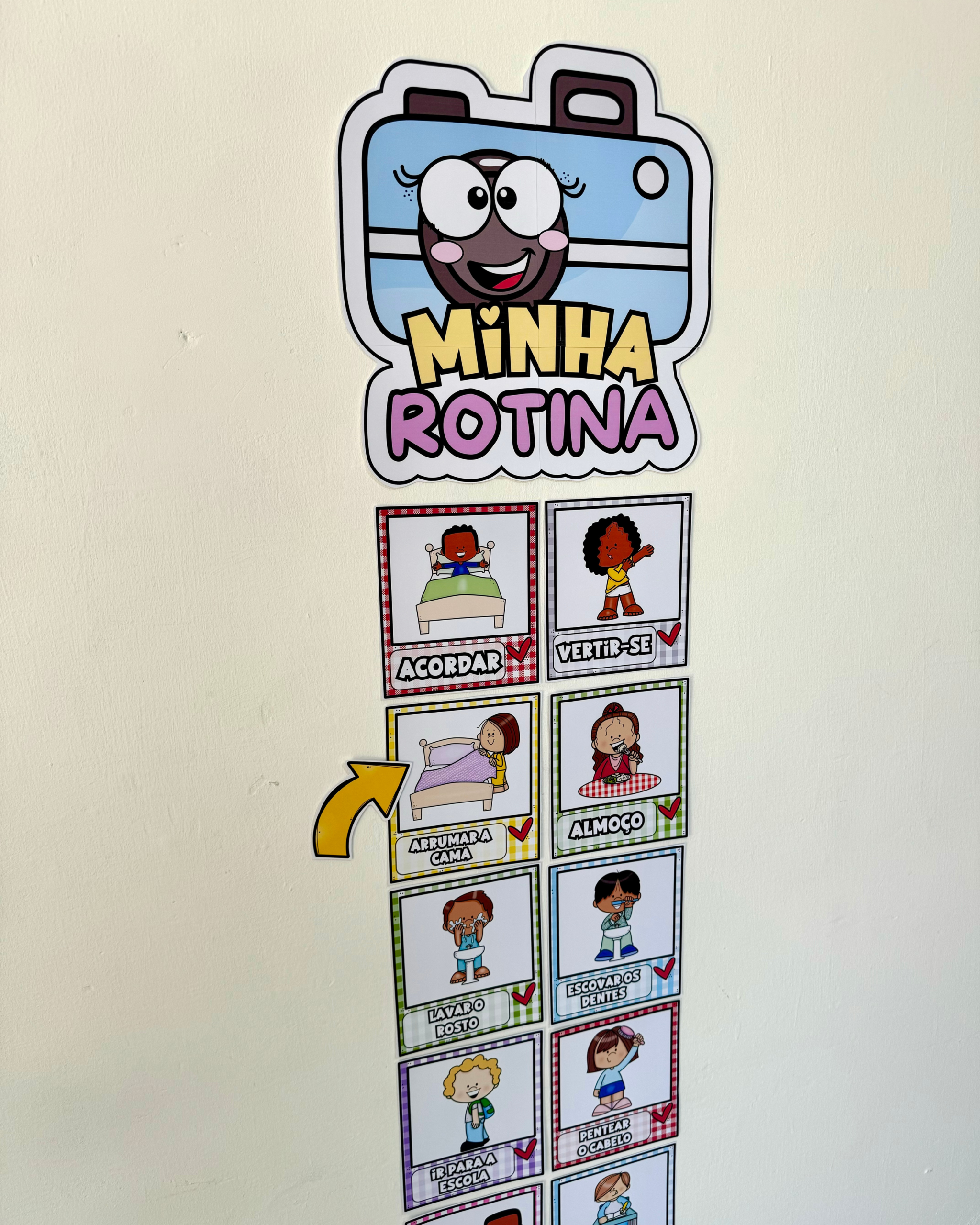 Painel Minha Rotina – Clube Alfabetinho