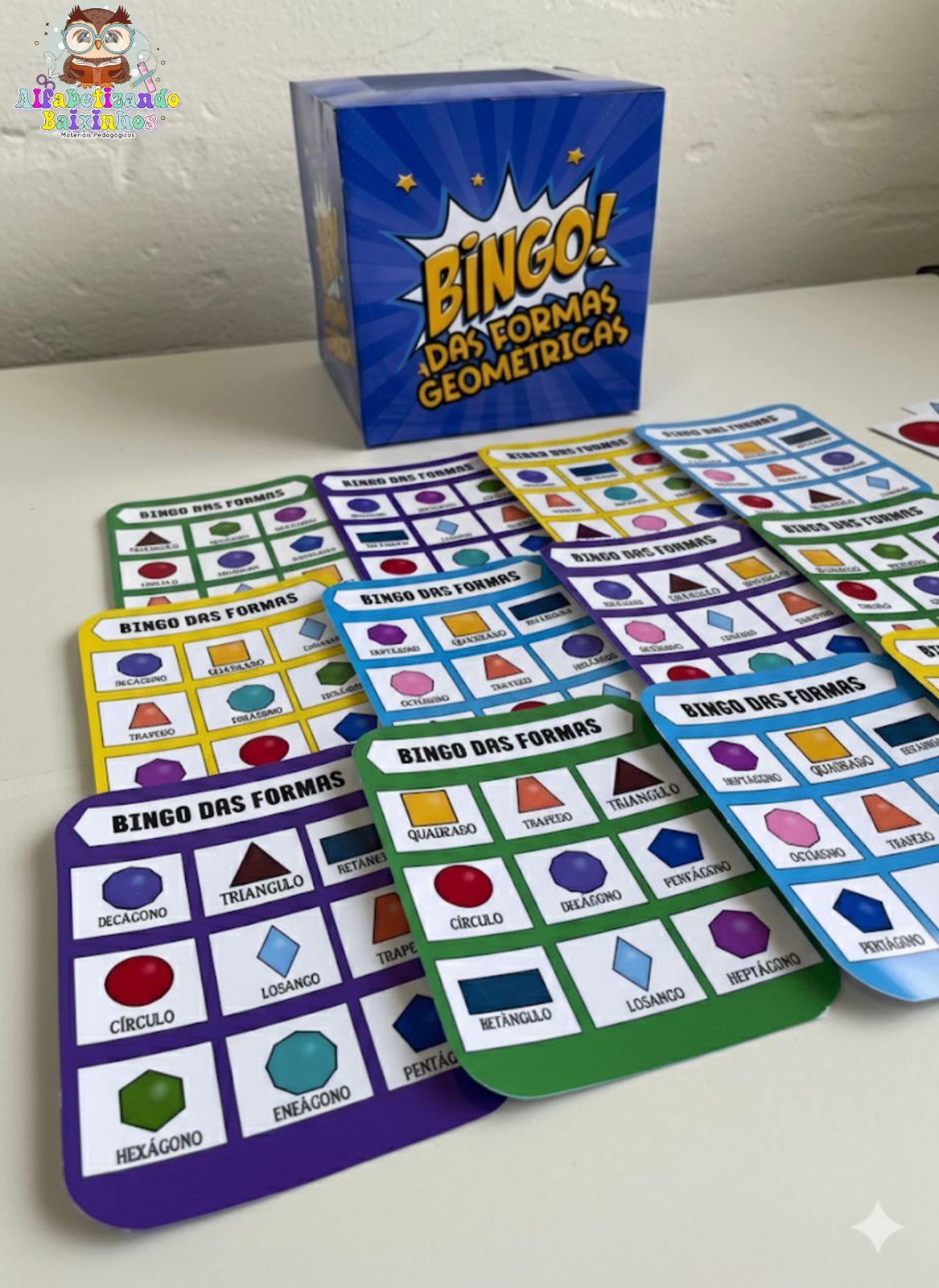 Bingo das Formas Geométricas – Clube Alfabetinho